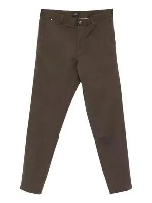 BOSS Stretch-design Chino Trousers - Brown
