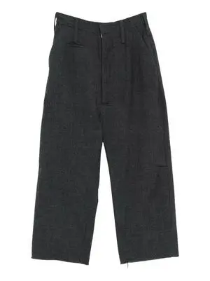 CHIAHUNG SU Wool Tapered Trousers - Grey