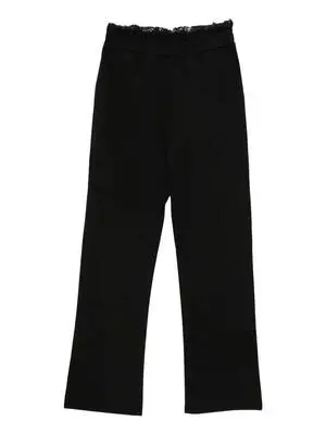 TWINSET Lace-trim Trousers - Black