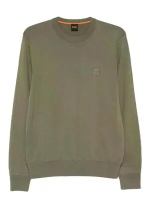 BOSS Logo-print Sweater - Green