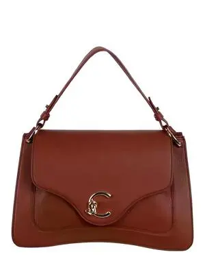 COCCINELLE Medium Logo Plaque Tote Bag - Brown