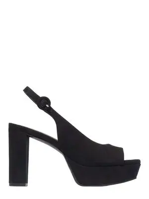 Bernardo 90mm Vega Peep-Toe Platform Pumps Black