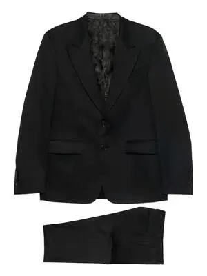 Etro Cotton Single-breasted Suit - Black