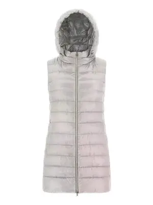Herno Serena Hooded Quilted Gilet - Grey