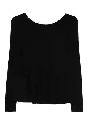 Ba&sh Scoop-neck Ribbed Sweater - Black
