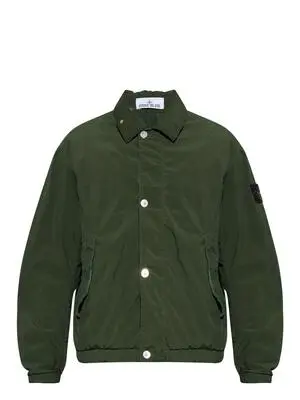 Stone Island Logo Patch Jacket - Green