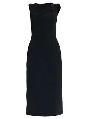 Givenchy Draped Midi Dress - Black