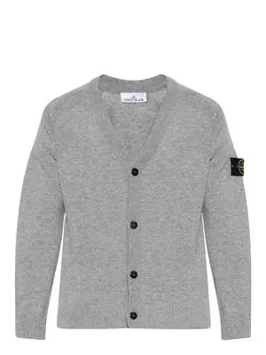 Stone Island Wool Cardigan - Grey