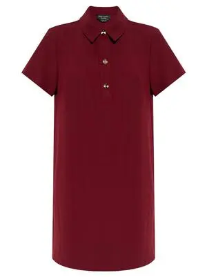 Kate Spade New York Collared Mini Dress - Burgundy