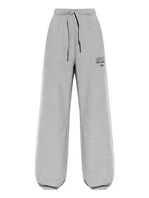 Adidas Originals By Alexander Wang Sweatpants With Printed Logo - Grey