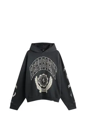 REPRESENT Legacy Crest Hoodie - Stained Black