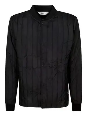 Rains Quilted Bomber Jacket - Black