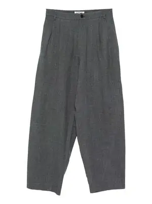 DARKPARK Wool Palazzo Trousers - Grey