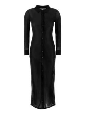 Alexander Wang Embellished Long Shirt Dress - Black