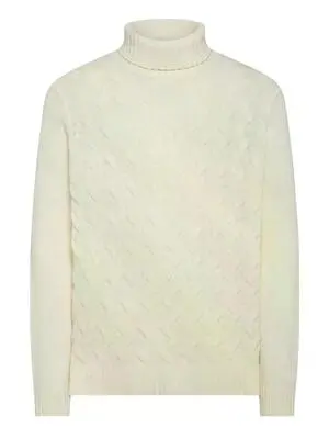 Seventy Cable-knit Roll-neck Sweater - Neutrals