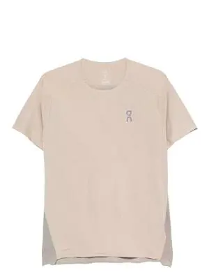 On Panelled T-shirt - Neutrals