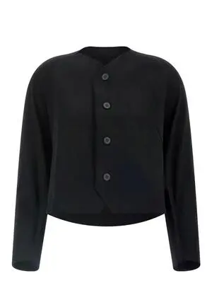 Issey Miyake Campagne Button Cardigan - Black