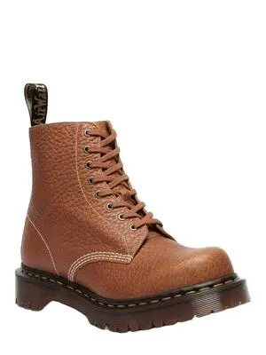 Dr. Martens 1460 Made In England Soft Boa Leather Boots - Tan