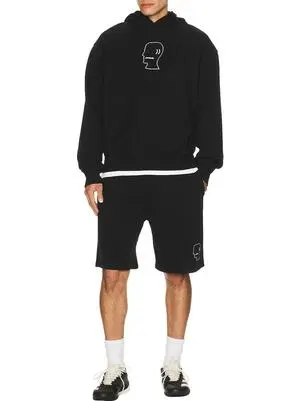 BRAIN DEAD Logohead Hoodie - Black