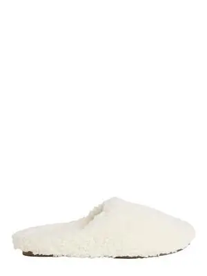 Eberjey Faux Shearling Slippers - Ivory