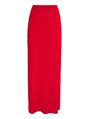 HOUSE OF DAGMAR Jersey Maxi Skirt - Red