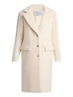 Gabriela Hearst Charles Boucle Coat - Ivory