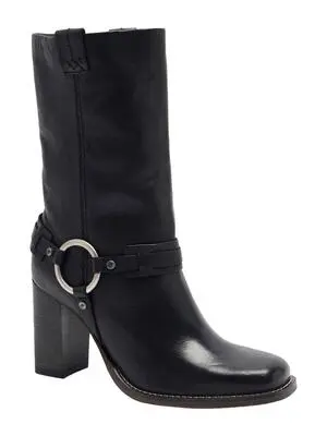 Free People Hayden Harness Bootie - Black Leather