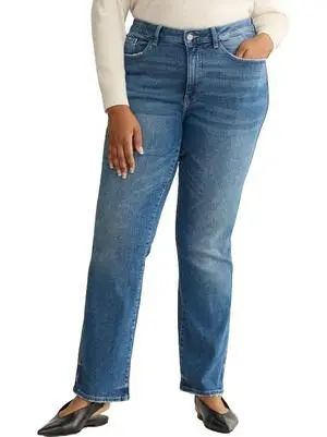 Warp + Weft High Waist Straight Leg Jeans - City Girl