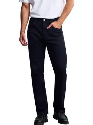 GENERAL DENIM WORKS Relaxed Straight-leg Jeans - Blue Black Denim
