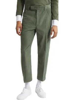 Thom Browne Sailor Pocket Tapered Leg Corduroy Chinos - Light Green