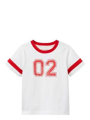 Janie And Jack The Athletic Tee - Ivory