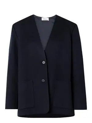 THE ROW Adoma Cashmere Blazer - Blue