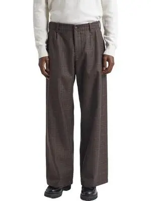 OUR LEGACY Bridge Plaid Vigin Wool Chinos