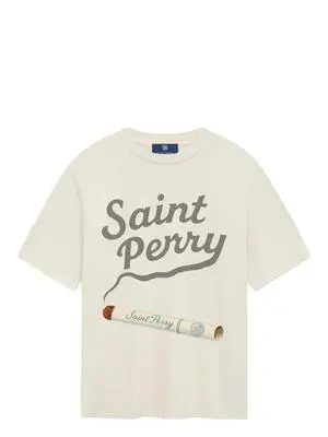 SAINT PERRY Oversized Crewneck T-shirt - White