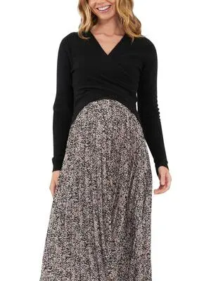 RIPE MATERNITY Willa Nursing Knit - Black