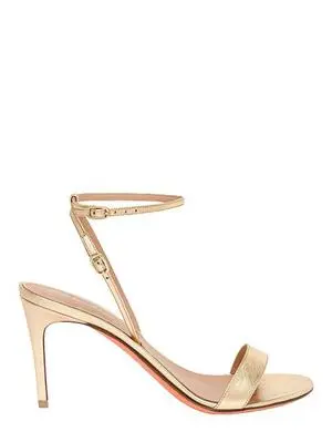 Santoni Leather High-heel Sandals - Gold