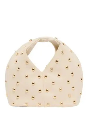 Dolce Vita Dahlia Studded Faux Leather Handbag - Cream