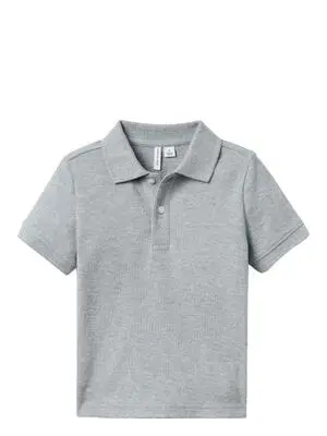Janie And Jack Classic Pique Polo - Grey