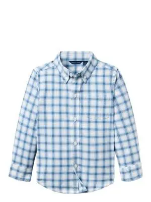 Janie And Jack Plaid Flannel Shirt - Blue