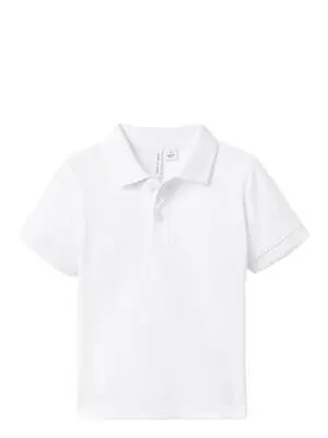 Janie And Jack The Classic Uniform Pique Polo - White
