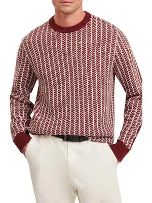 Ted Baker London Textured Herringbone Sweater - Maroon