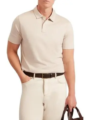 Ted Baker London Connall Cotton Polo Light Greige