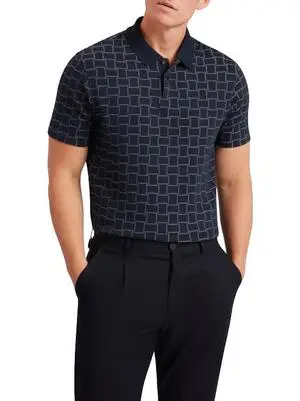 Ted Baker London Eduard Jacquard Polo - Navy