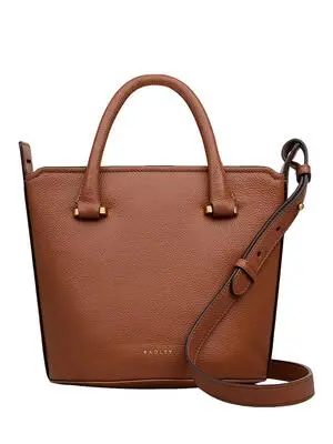RADLEY Golbourne Road Small Zip-Top Satchel Bag Indus Tan