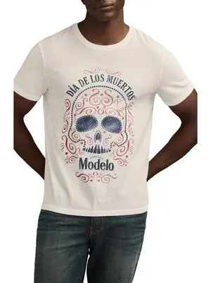 Lucky Brand Modelo Tradition Graphic T-shirt - Cloud Dancer