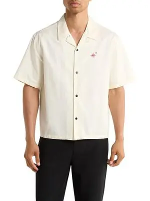 PACSUN Roam To Remember Camp Shirt - Cream