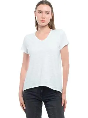 WILT CLOTHING Crew Neck Shrunken Boyfriend Tee - White