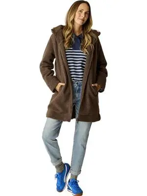 Carve Designs Indy Boucle Fleece Jacket - Espresso