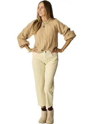 Carve Designs Eloise Wool Sweater - Camel