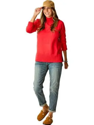 Carve Designs Woodward Pullover Sweater - Poinsettia